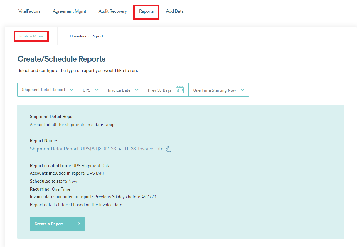 What is the UPS Chargeback Report?